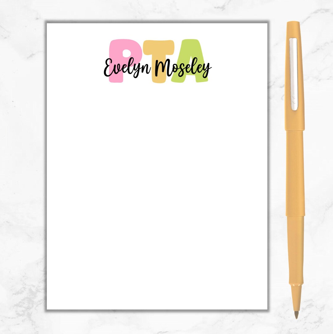 Personalized PTA Notepad, Physical Therapist Assistant Gift, PTA Gift ...