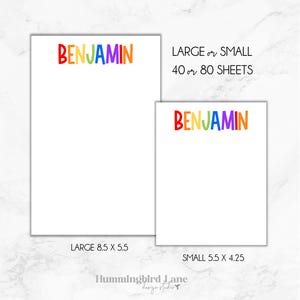 Personalized Notepad, Name Notepad, Boys Stationery, Gift for Boys ...