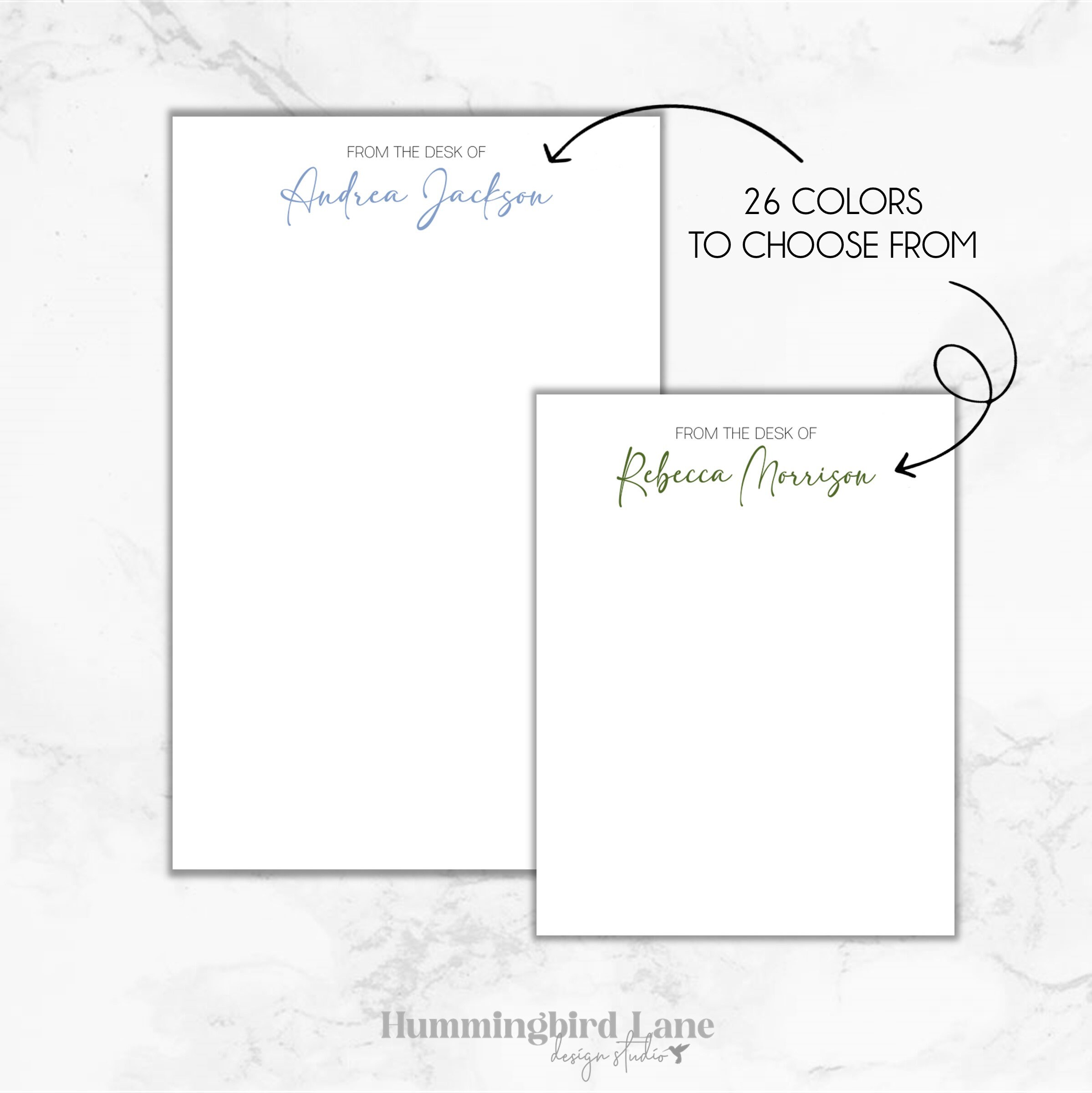 Personalized From the Desk of Notepad, Custom Notepad, Paper ...
