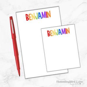 Personalized Notepad, Name Notepad, Boys Stationery, Gift for Boys ...