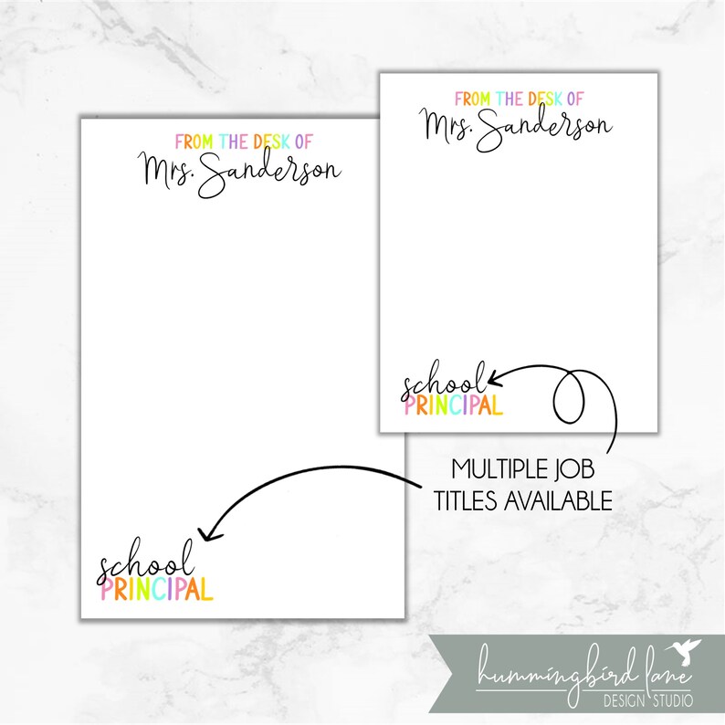 School Principal Notepad Personalized School Principal - Etsy
