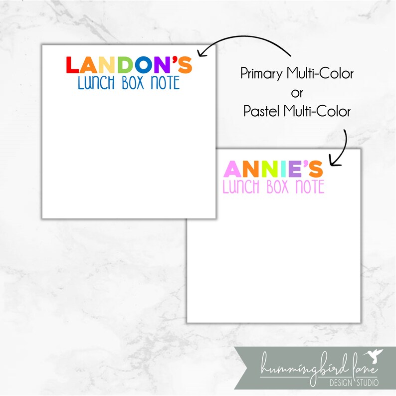 Lunch Box Notes Notepad Personalized Notepad Lunchbox Notes - Etsy