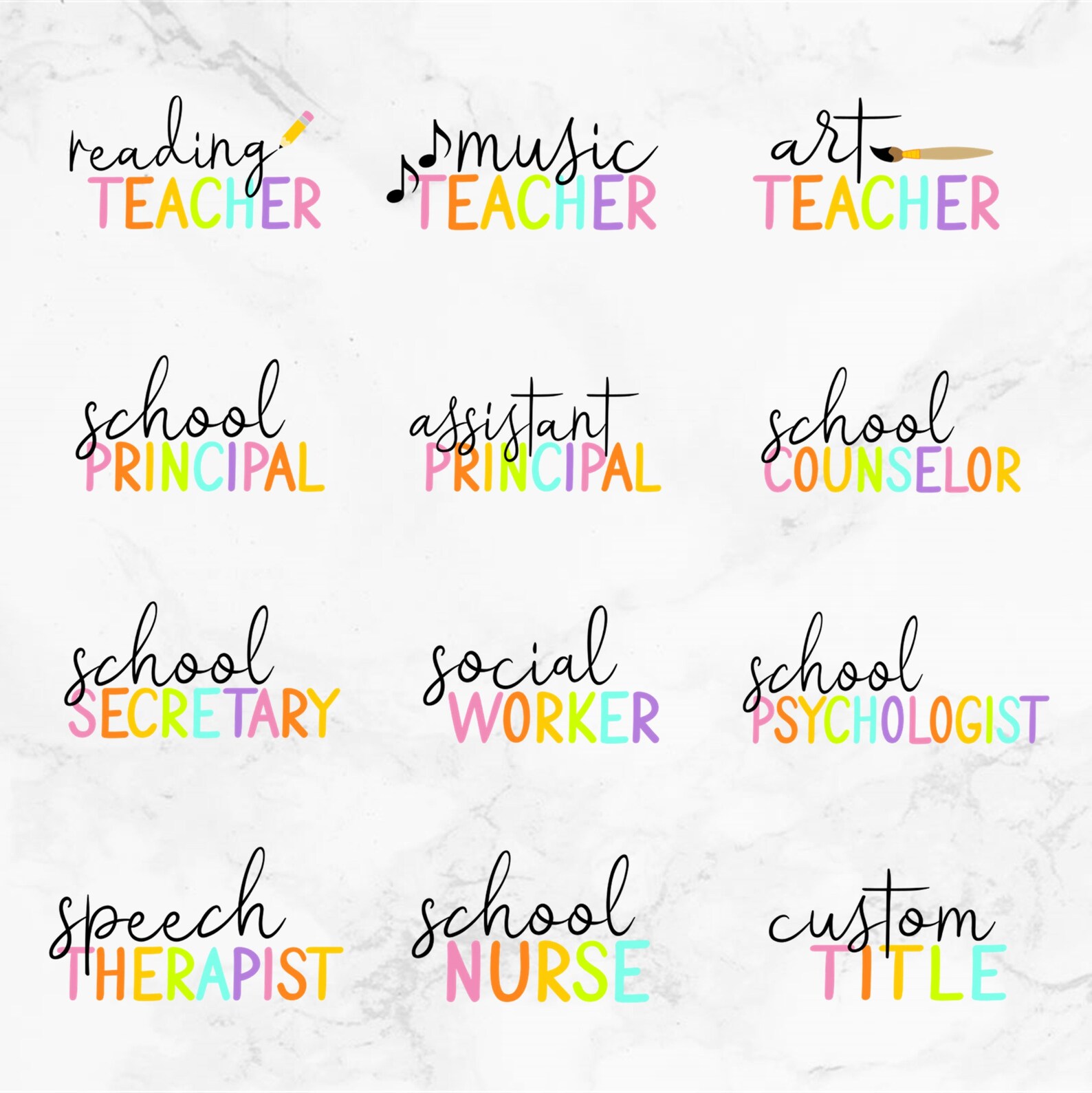 School Secretary Notepad, Personalized Secretary Notepad, Gift for ...