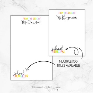 School Principal Notepad, Personalized School Principal Notepad, Gift ...