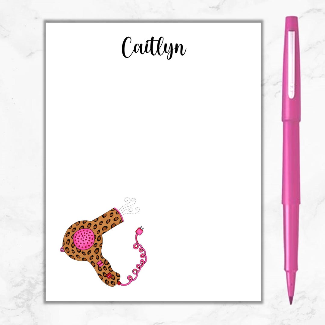 Hairdresser Notepad, Personalized Notepad Hair Stylist Gift, Beauty ...