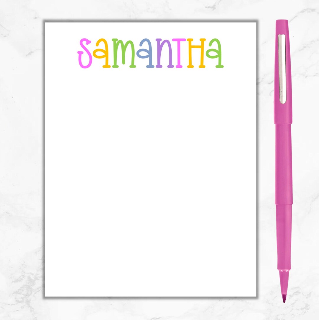 Personalized Notepad, Name Notepad, Custom Notepad, Cute Notepad for ...