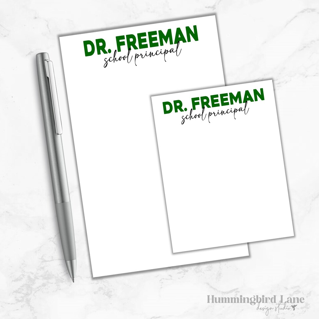 Principal Notepad, Job Title Notepad, Principal Gift, Personalized ...
