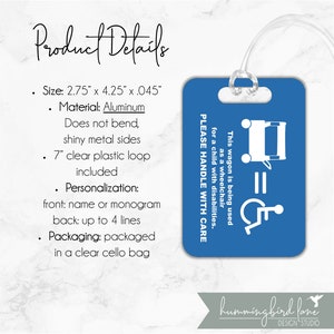 Wagon as Wheelchair Tag, Wagon Wheelchair, Handicap Medical ID Tag ...