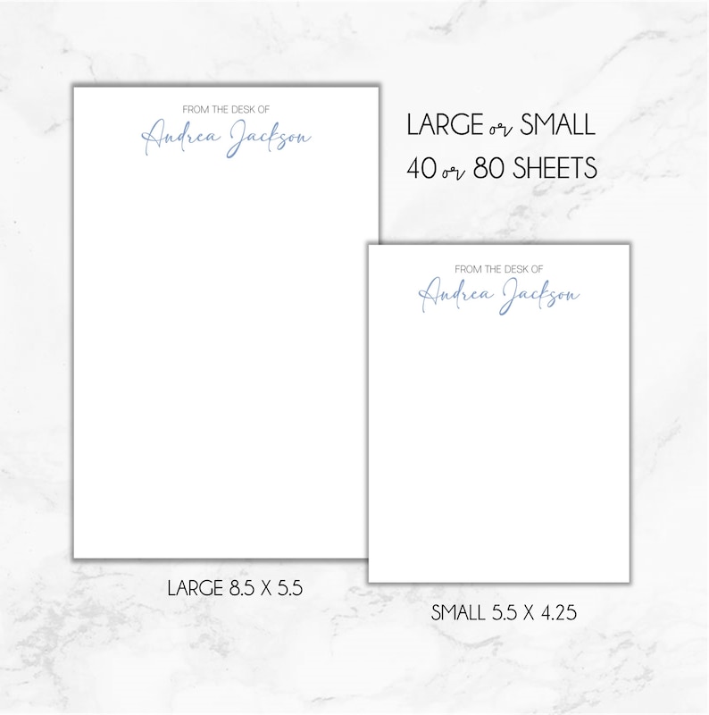 Personalized From the Desk of Notepad, Custom Notepad, Paper ...