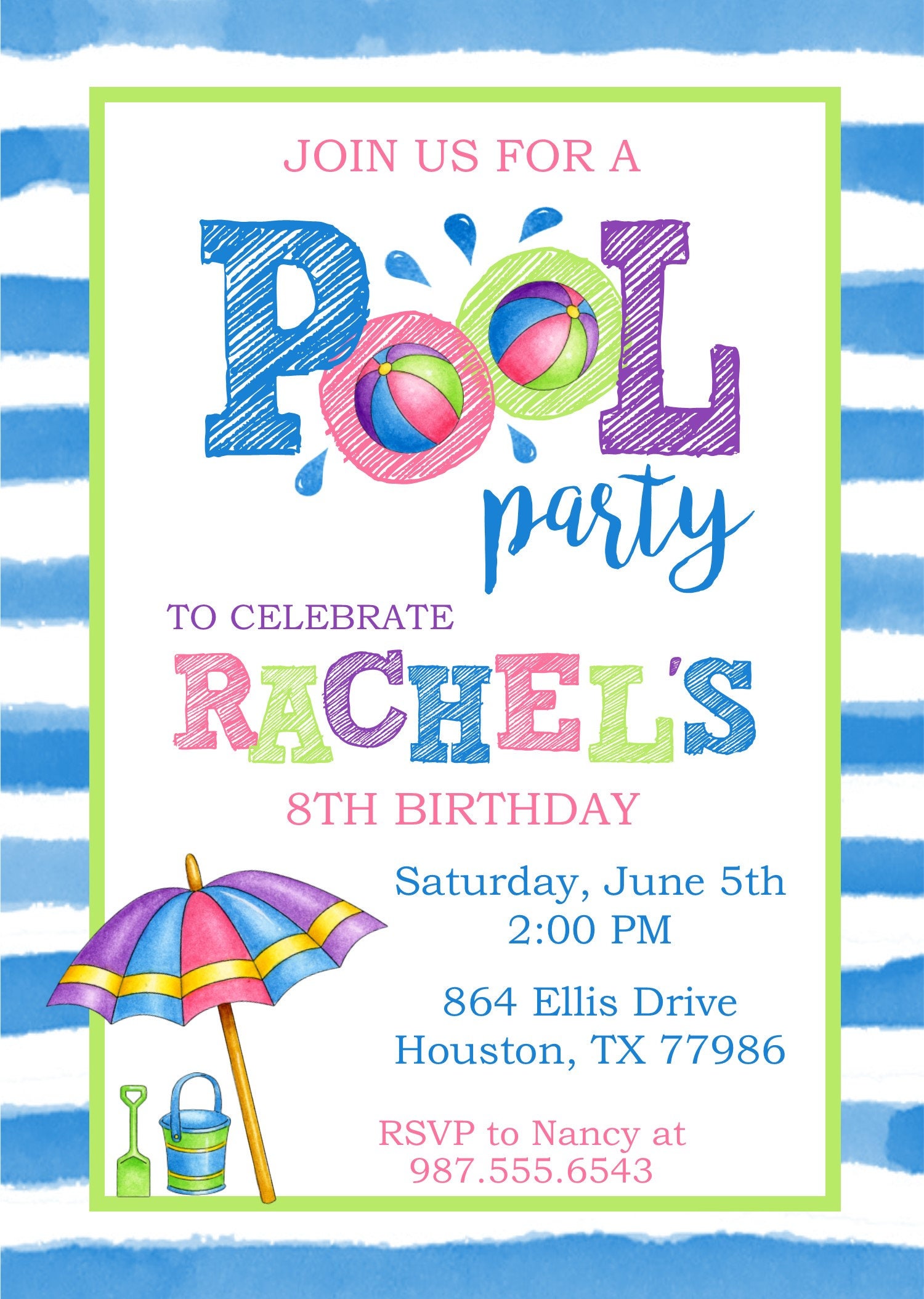 Pool Party Invitation Ideas pool-party-invitation-ideas