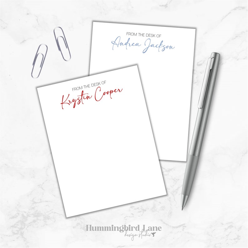 Personalized From the Desk of Notepad, Custom Notepad, Paper ...