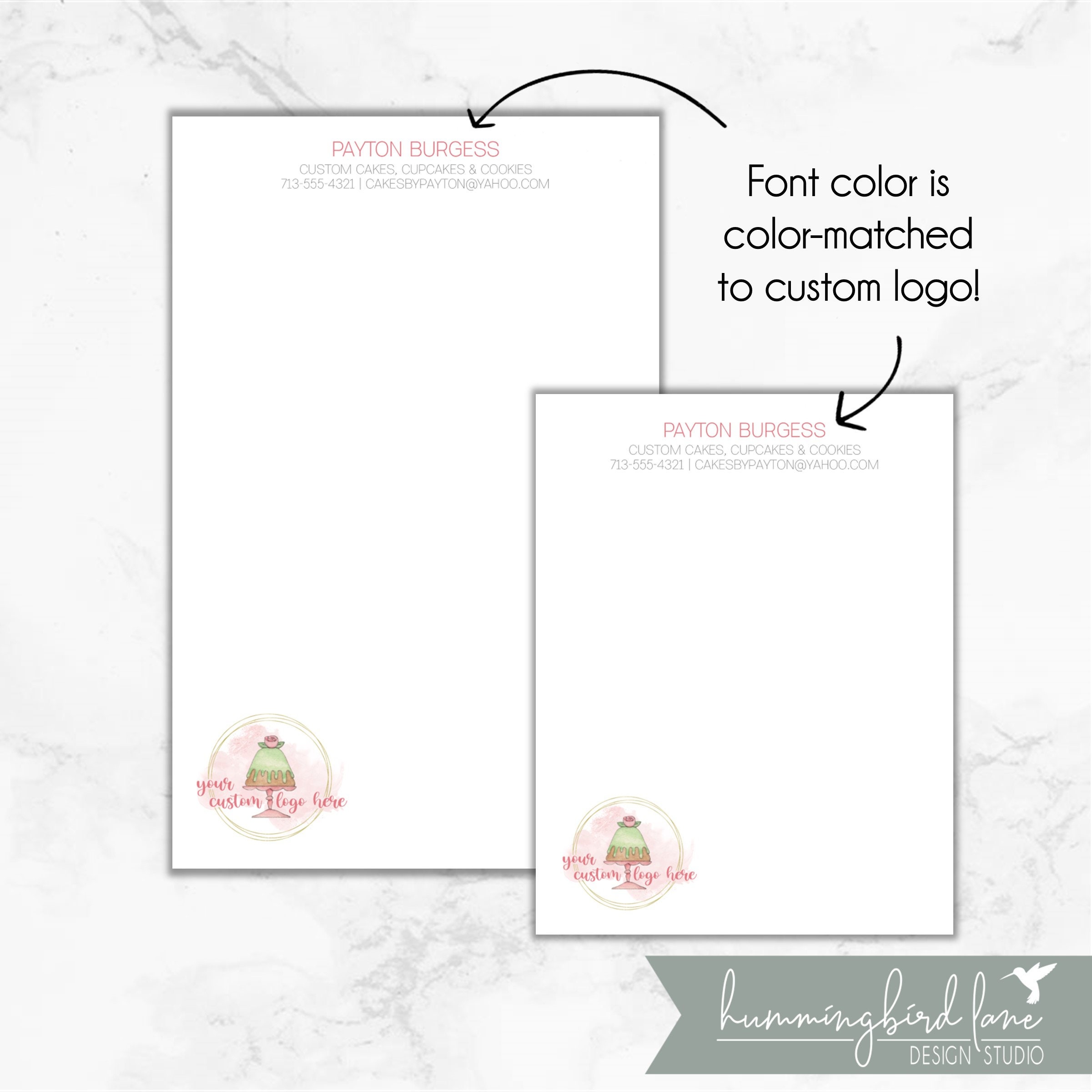 Custom Logo Notepad Custom Design Notepad Your Logo Here - Etsy
