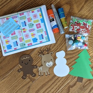 Christmas Card Kit! Make Your Own: Snowman, Reindeer, Gingerbread ...