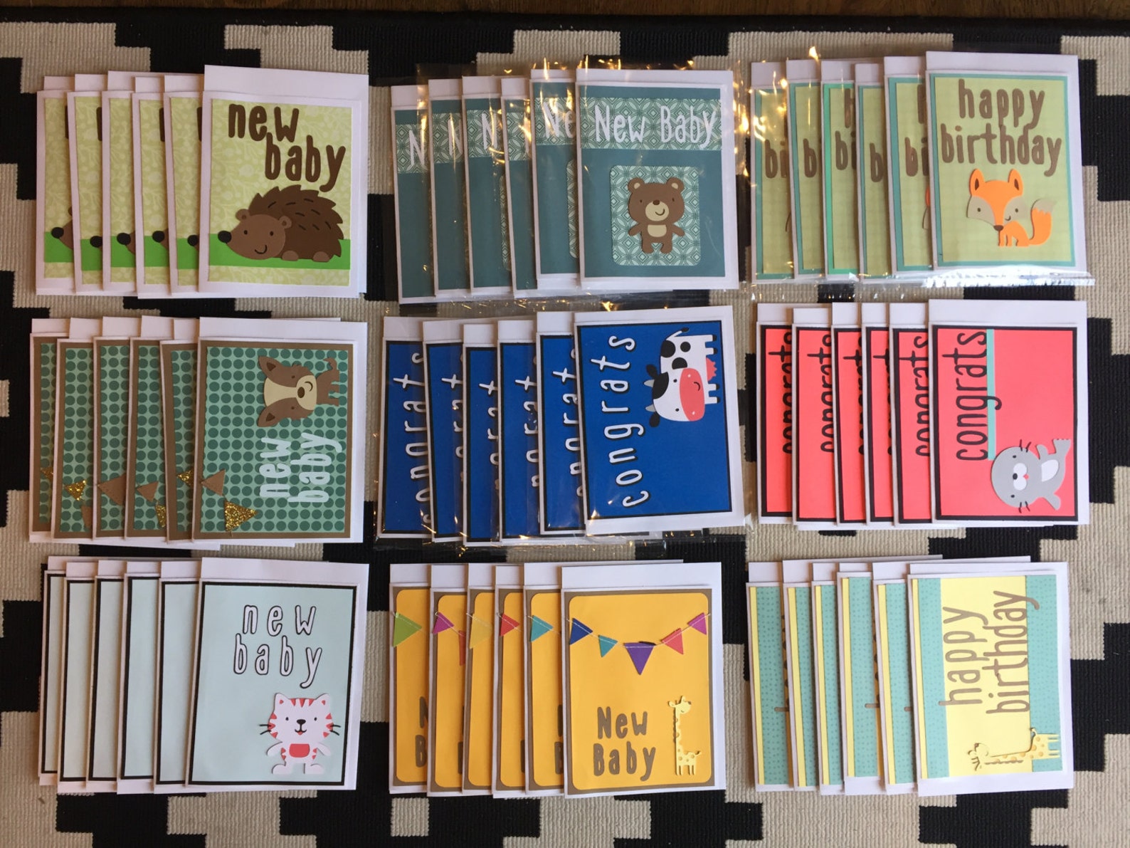 Set of 6 Baby Cards - Etsy