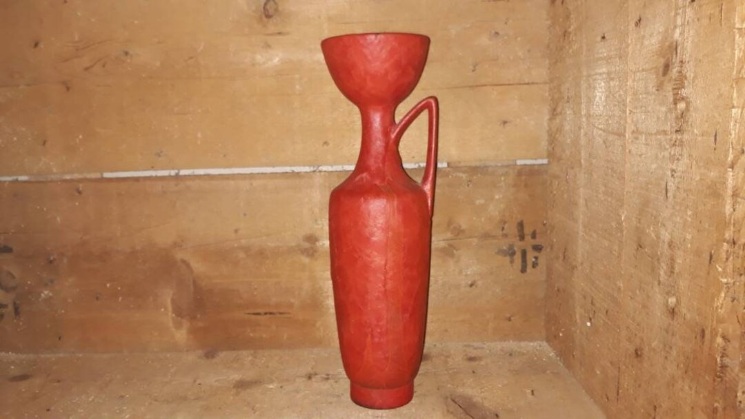 Ruscha Vulcano Exceptional Vase Height 31 Cm - Etsy