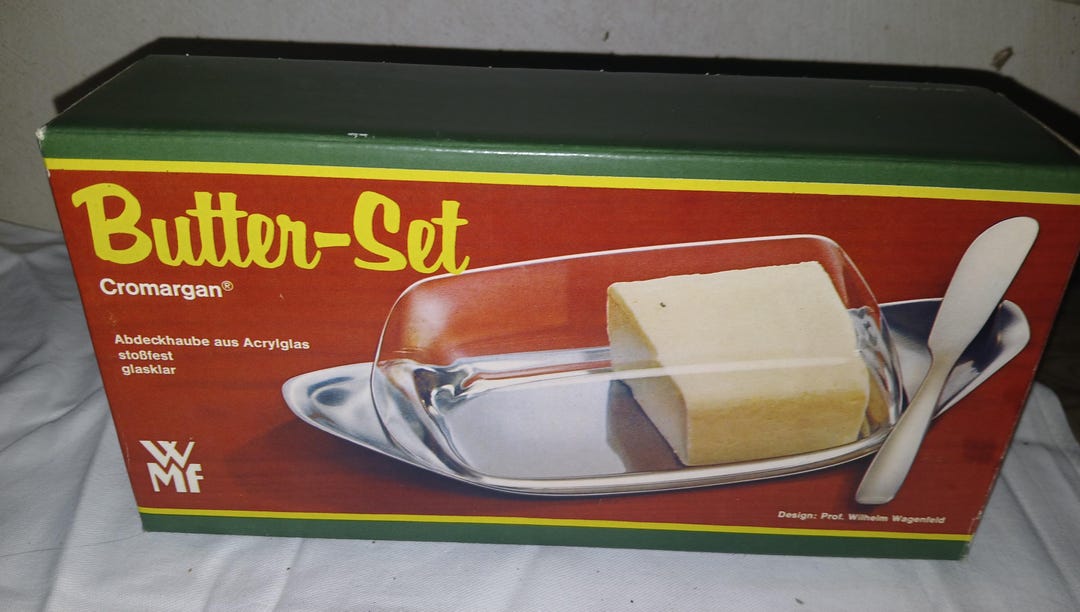 WMF Wagenfeld Butter Dish, Original Packaging, With Butter Knife and ...