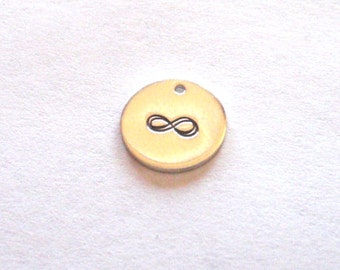 Infinity sign charm | Etsy