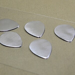 Teardrop Aluminum Guitar Picks in 18 Gauge Qty 5 - Etsy