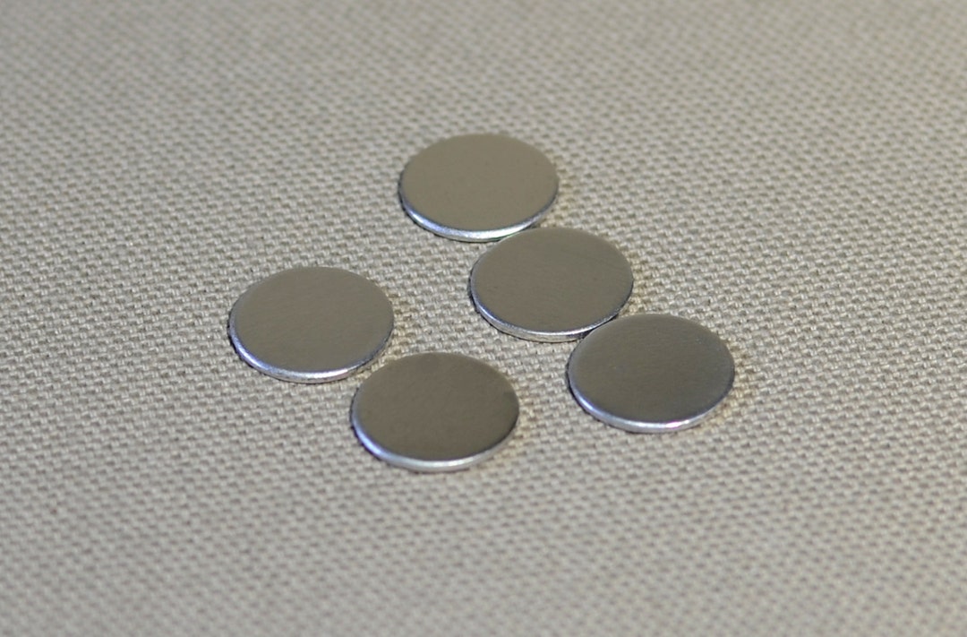 Sterling Silver 1/2 Inch 18 Gauge Discs Qty 5 - Etsy