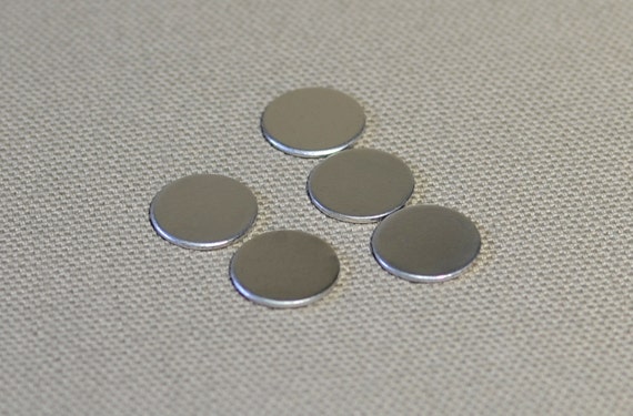 Sterling Silver 1/2 Inch 18 Gauge Discs Qty 5 - Etsy