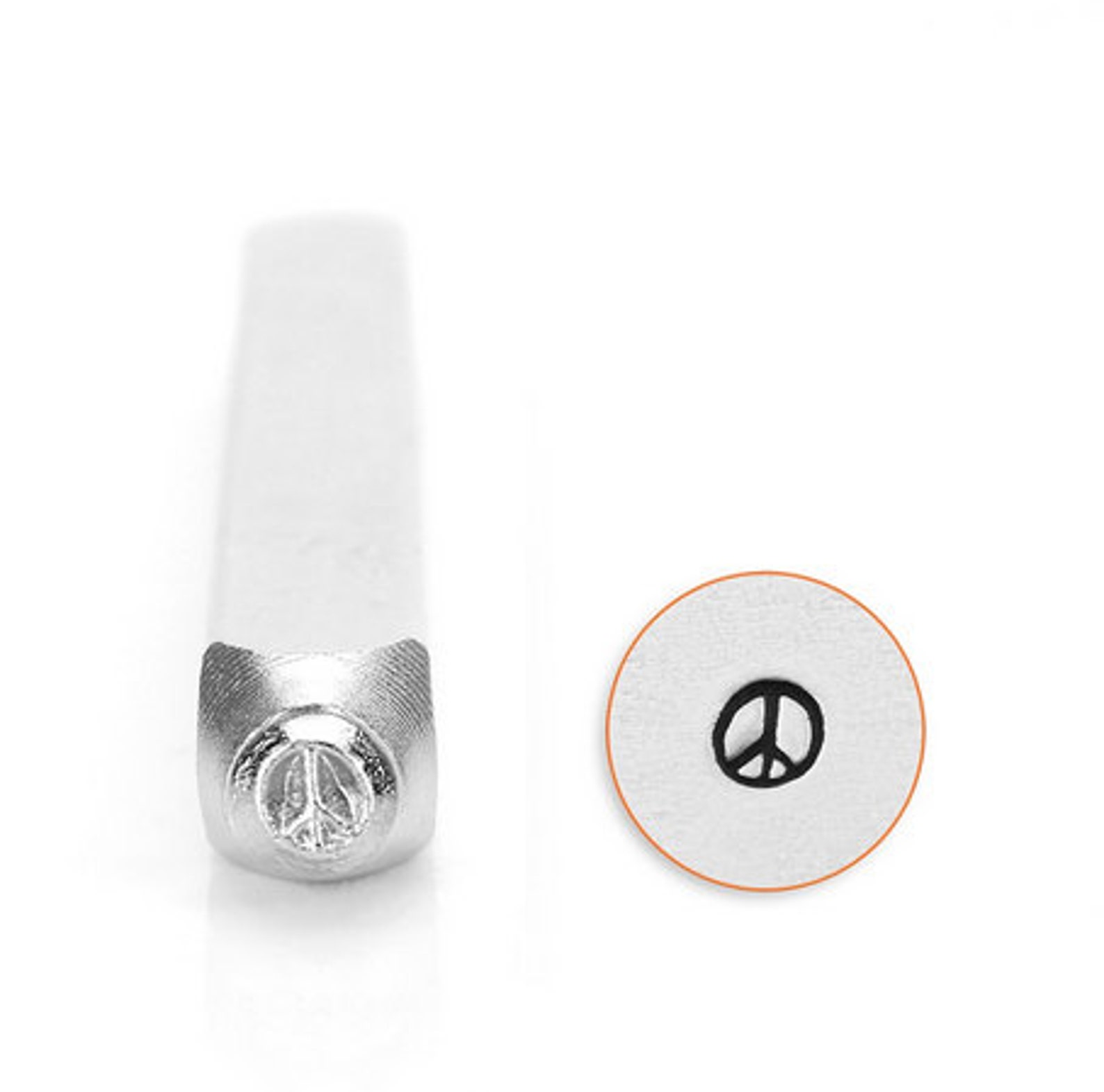 Peace Sign Metal Design Stamp Small 3mm Metal Punch - Etsy
