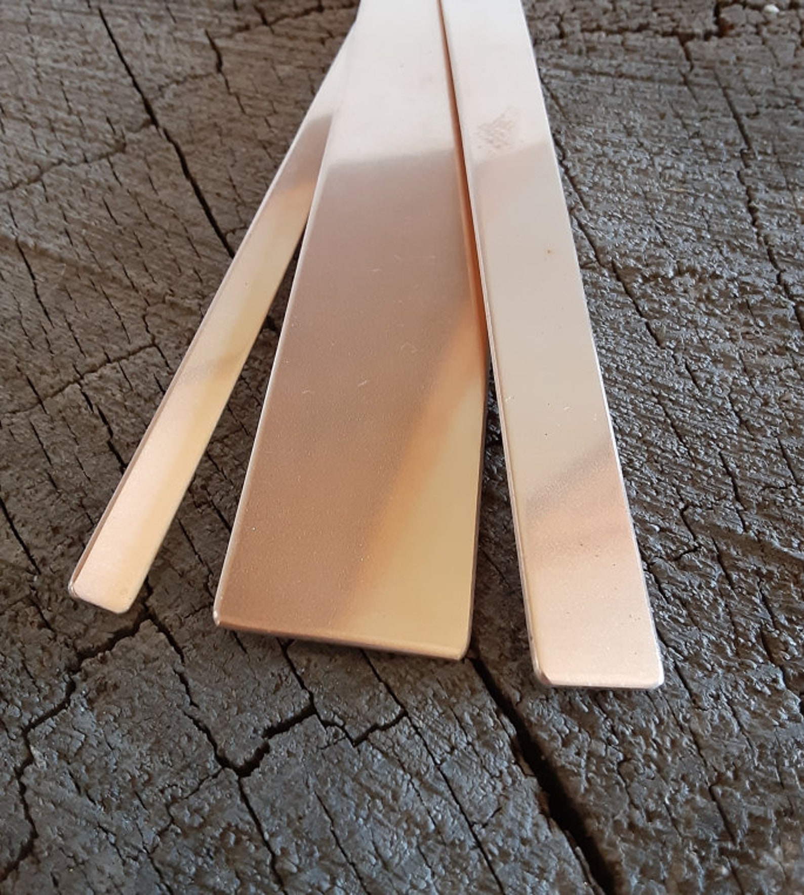 1/4 Inch Wide Bronze Bracelet Blanks With Rounded Corners - Bronze ...