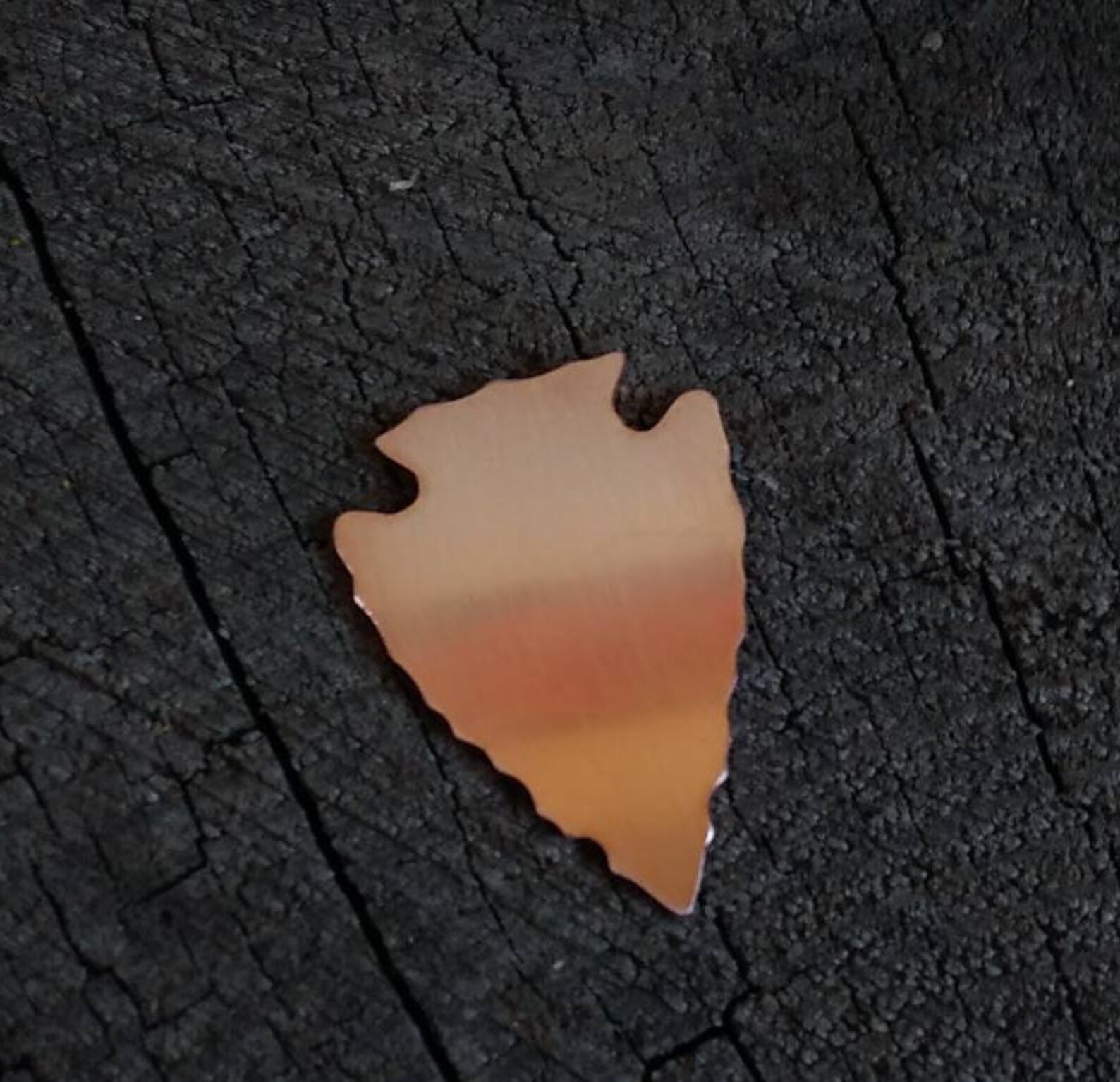 Copper Arrowhead Stamping Blank -hand Cut Arrowhead - Copper Blanks - Copper Stamping - 3/4 Inch ...