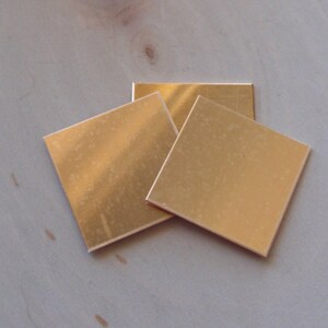 Bronze Square 3/4 Inch by 3/4 Inch Stamping Blanks in 20 Gauge - Etsy