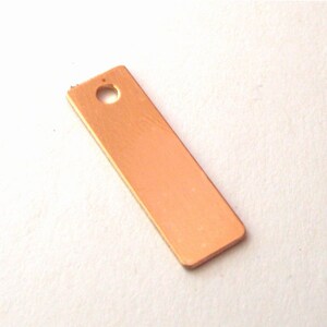 20 Gauge Bronze Tag 1/2 Inch X 1 1/2 Inch , Bronze Rectangle Blanks ...