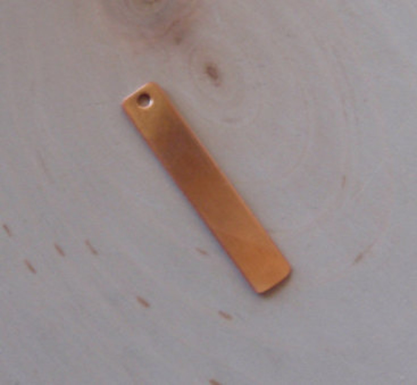 18 Gauge Copper Rectangle Tag 1/4 Inch by 2 Inch - 6pc - Copper Tag ...