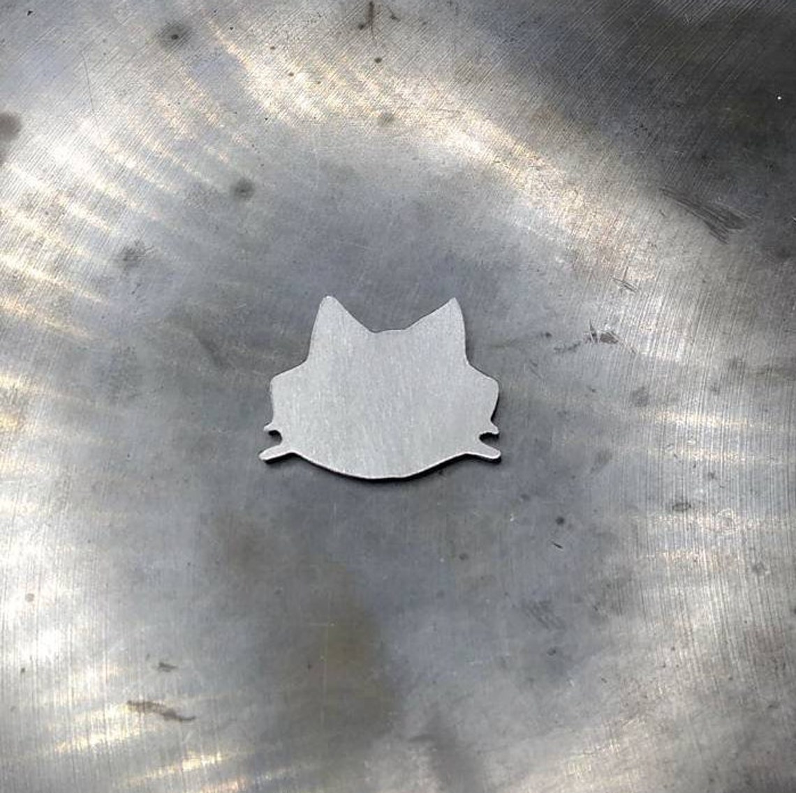 Cat Head Stamping Blank - Cat Blanks - Cat Jewelry Findings - Kitty ...