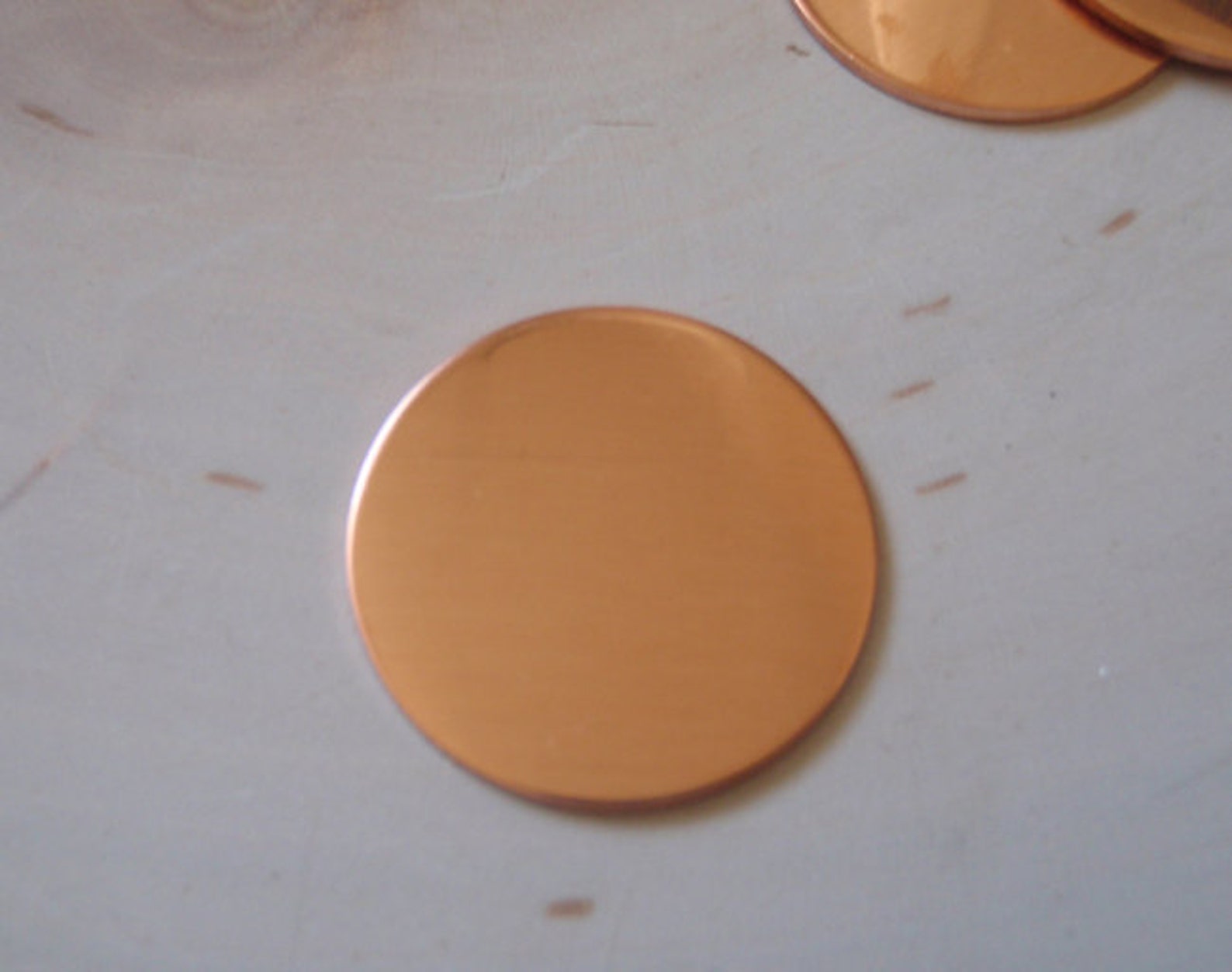Copper Disc Stamping Blanks - 18 Gauge Disc Blanks - 1.25 Inch Stamping ...