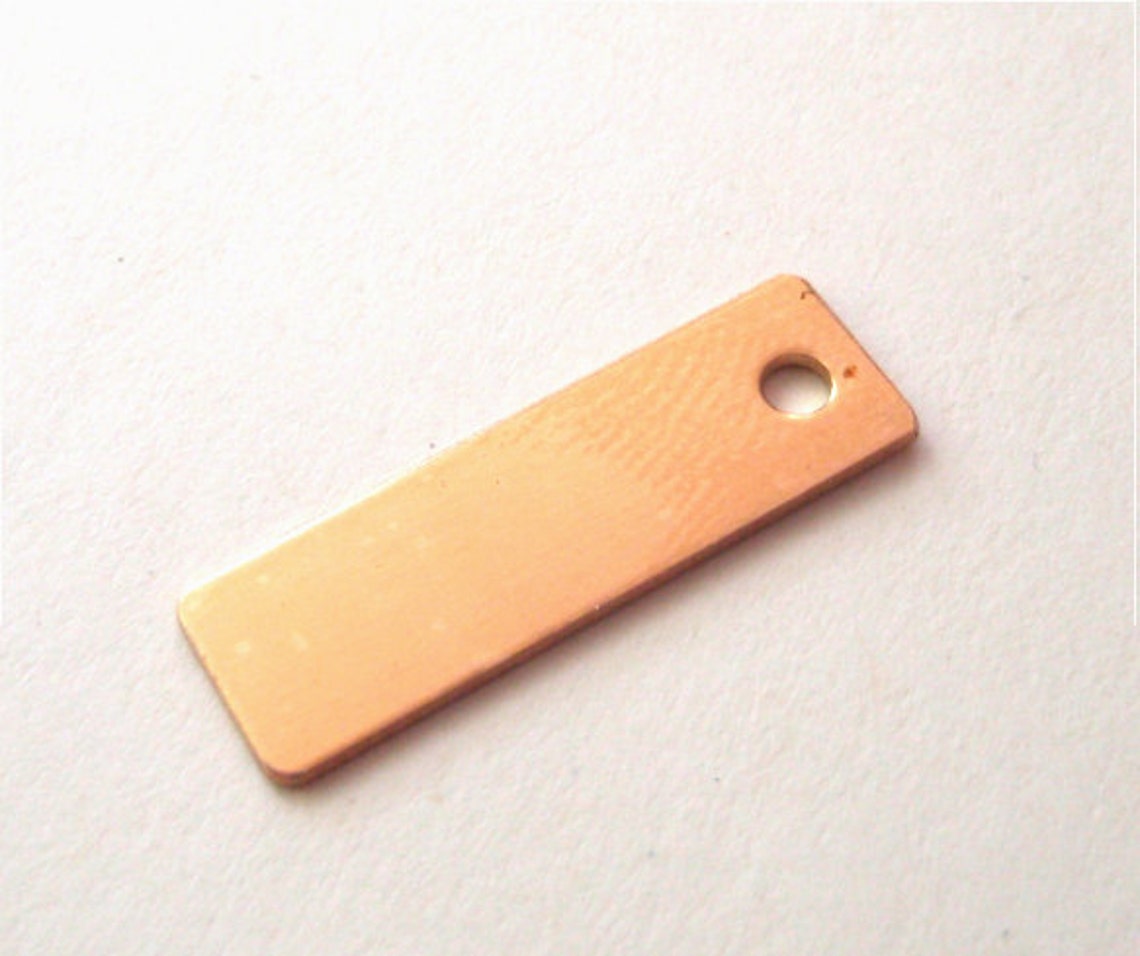 20 Gauge Bronze Tag 1/2 Inch X 1 1/2 Inch Bronze Rectangle - Etsy