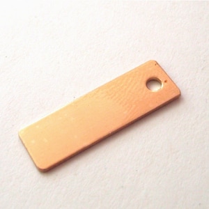20 Gauge Bronze Tag 1/2 Inch X 1 1/2 Inch , Bronze Rectangle Blanks ...