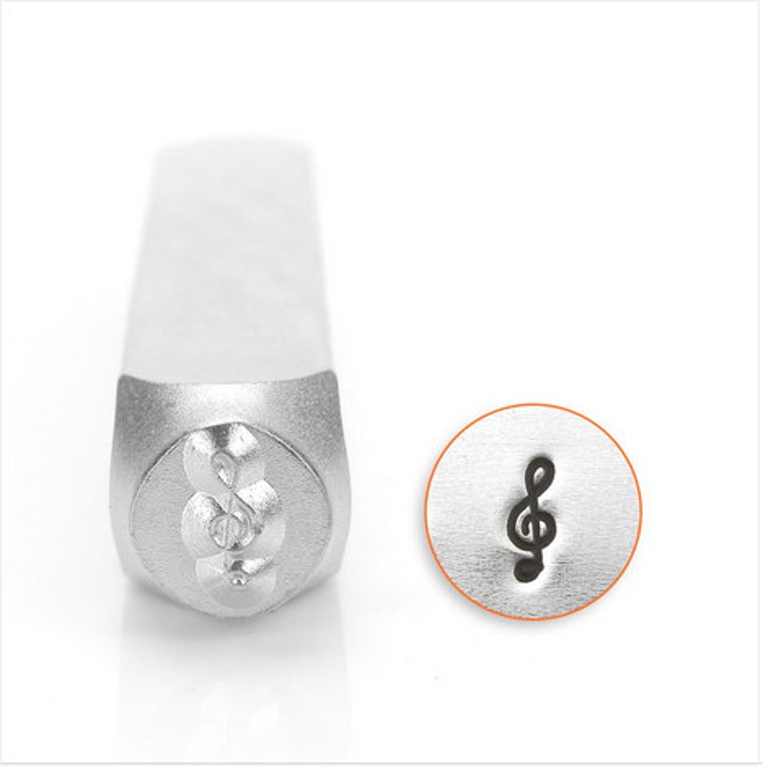 Treble Clef Design Stamp, 6mm Sc1523-b-6mm , Design Metal Stamp - Etsy