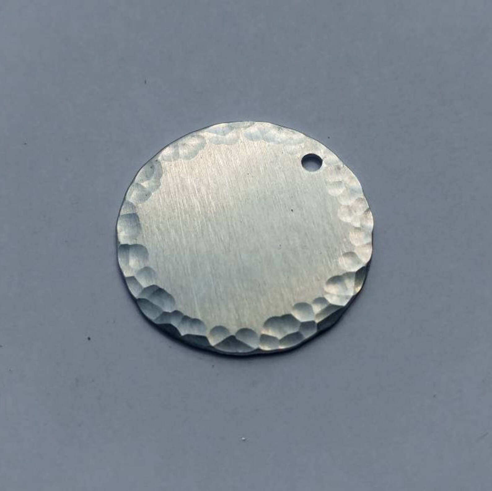 Hammered Aluminum Disc Stamping Blank - 18 Gauge - Qty 5 - 1 Inch in ...
