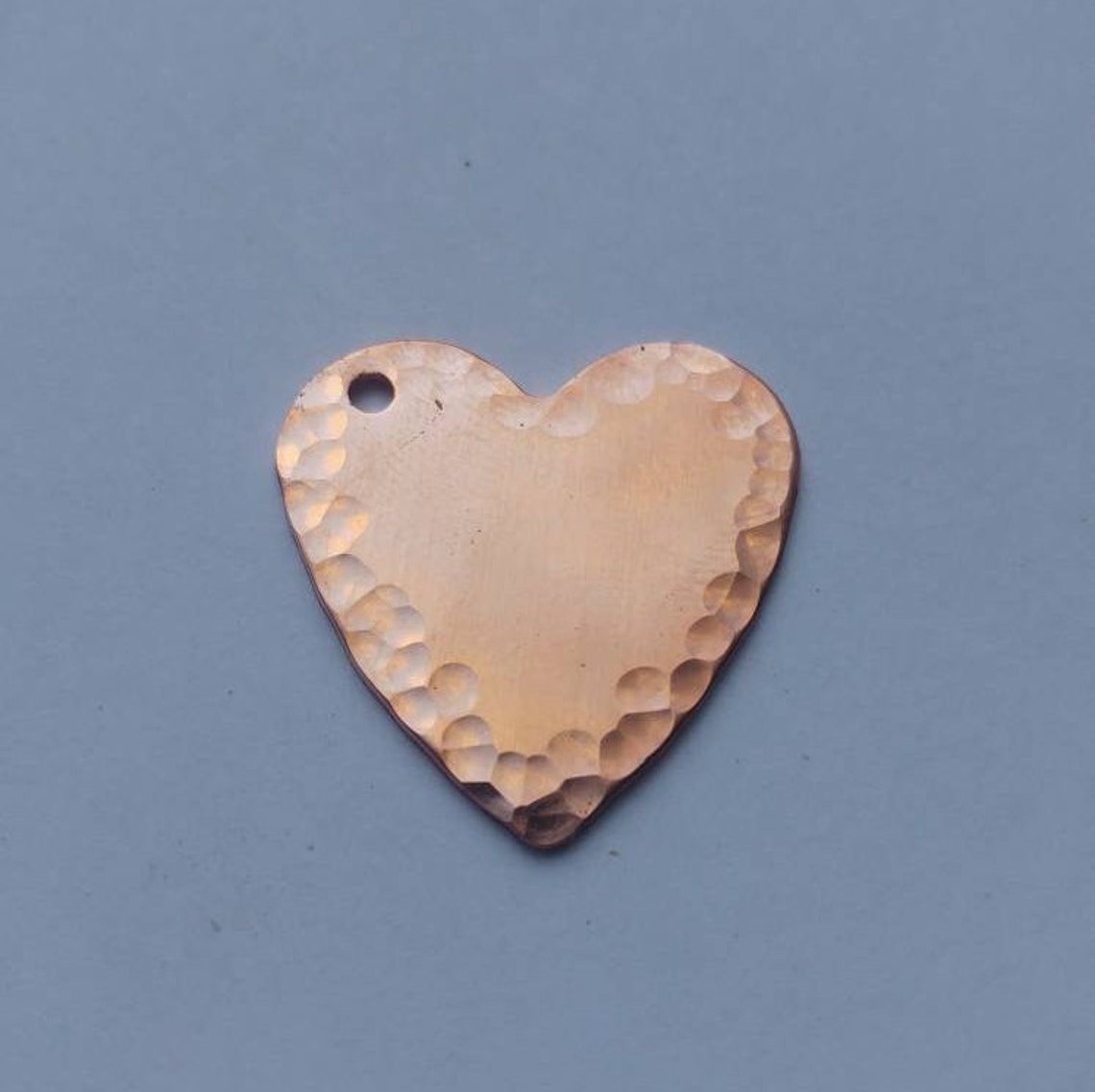 3/4 Inch Hammered Copper Heart Stamping Blank - 18 Gauge - Qty 5 - Etsy