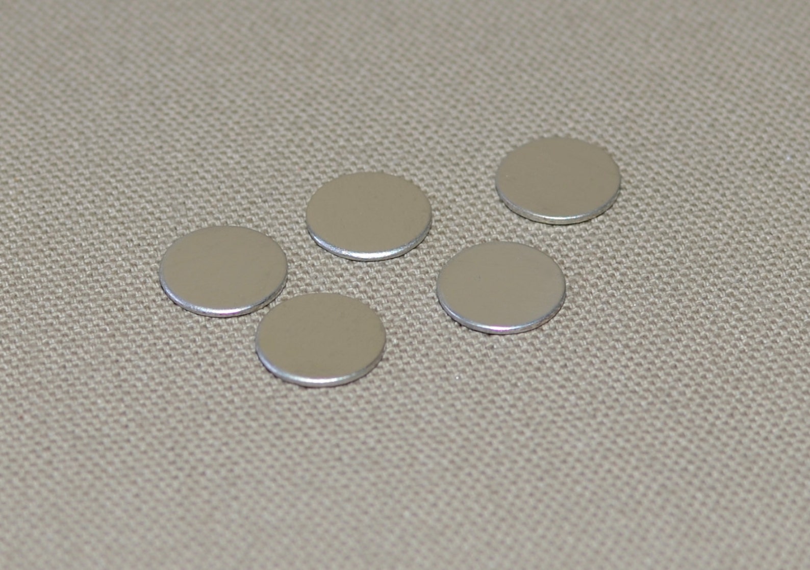 Sterling Silver 1/2 Inch 18 Gauge Discs Qty 5 - Etsy