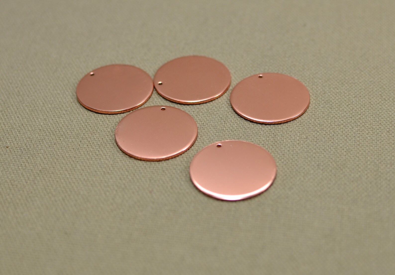 1 Inch Copper Discs in 17 Gauge Qty 5 - Etsy