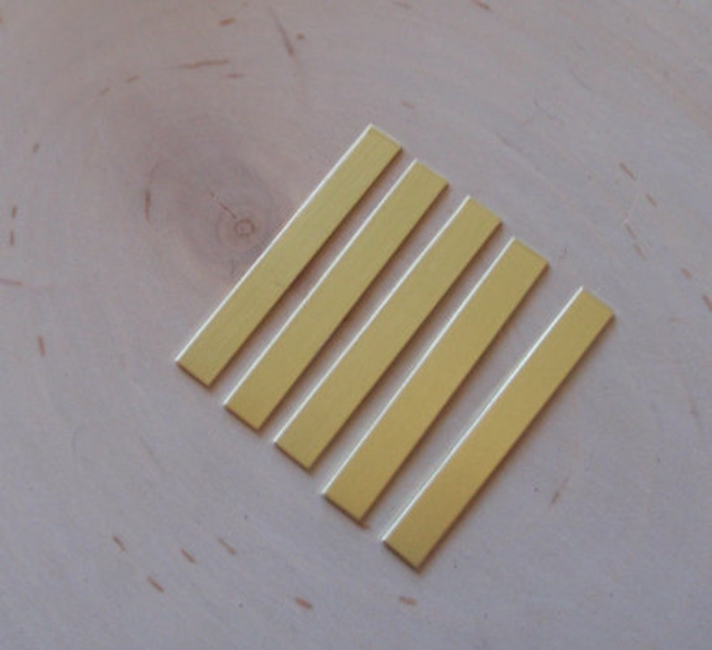 Brass Rectangle 5/16 Inch by 2 Inch Brass Strips 20 Gauge - Etsy