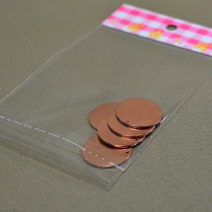 1 Inch Copper Discs in 17 Gauge Qty 5 - Etsy