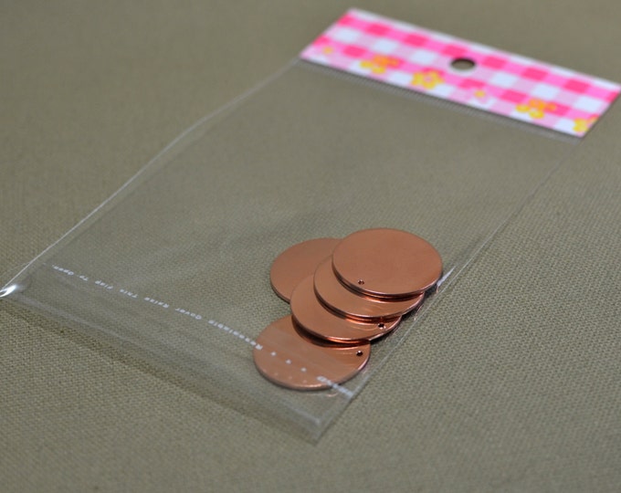 1 Inch Copper Discs in 17 Gauge Qty 5 - Etsy