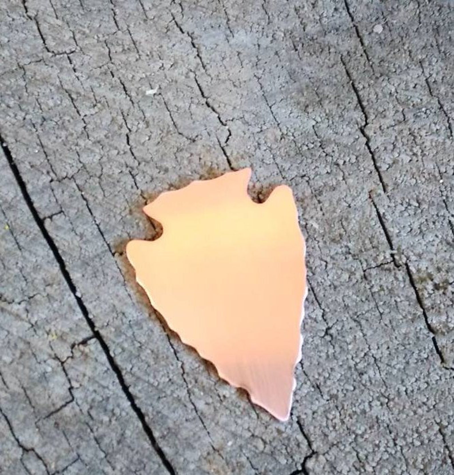 Copper Arrowhead Stamping Blank -hand Cut Arrowhead - Copper Blanks - Copper Stamping - 3/4 Inch ...