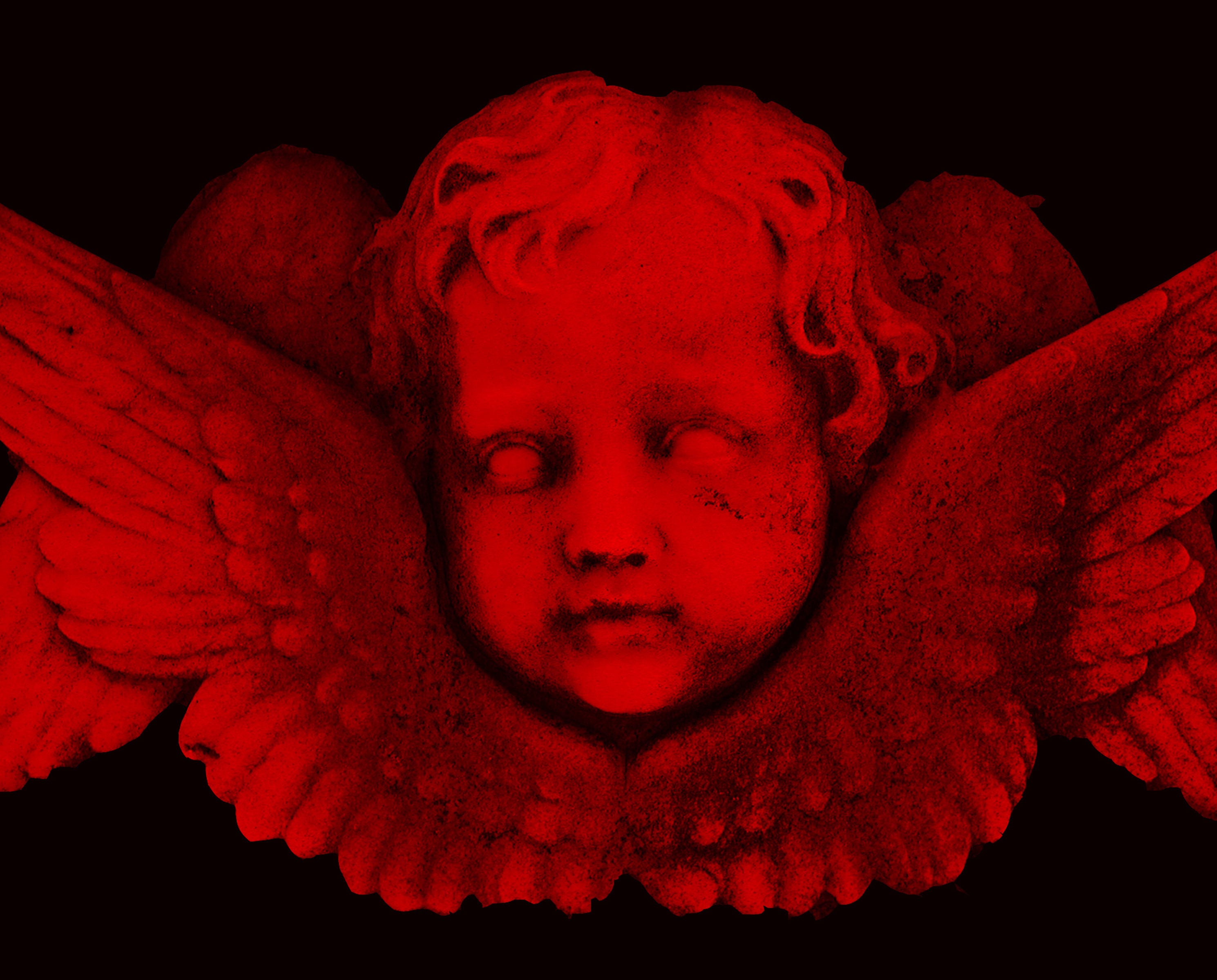 Blood Red Cherub - Etsy