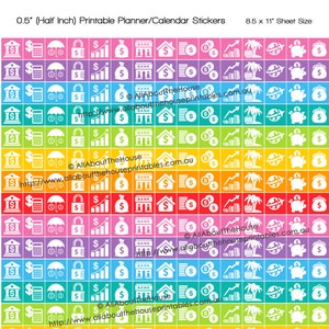 Money Planner Stickers Icon Bills Payday Mortgage Student Loan Reminder ...