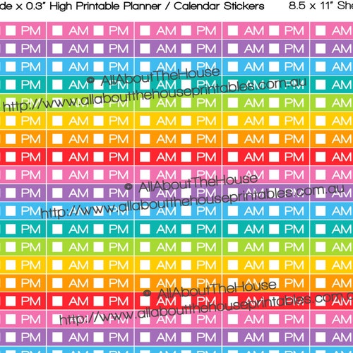 Habit Planner Stickers Printable Daily Weekly Routine - Etsy