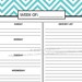Weekly Meal Planner Printable Chevron Blue Menu Planner PDF Editable ...