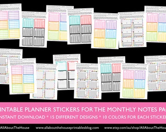 Fitness Planner Stickers Printable Calender Stickers yoga | Etsy