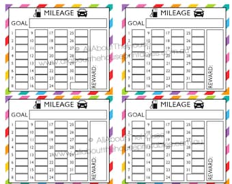 Gas and Milage Trackers set of 9 Item 839 - Etsy