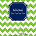 Editable Printable Binder Cover and Spine Chevron Letter Size Monogram ...